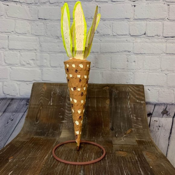 Accents | Metal Carrot Stick Spring Gardener Candle Holder Home Decor ...